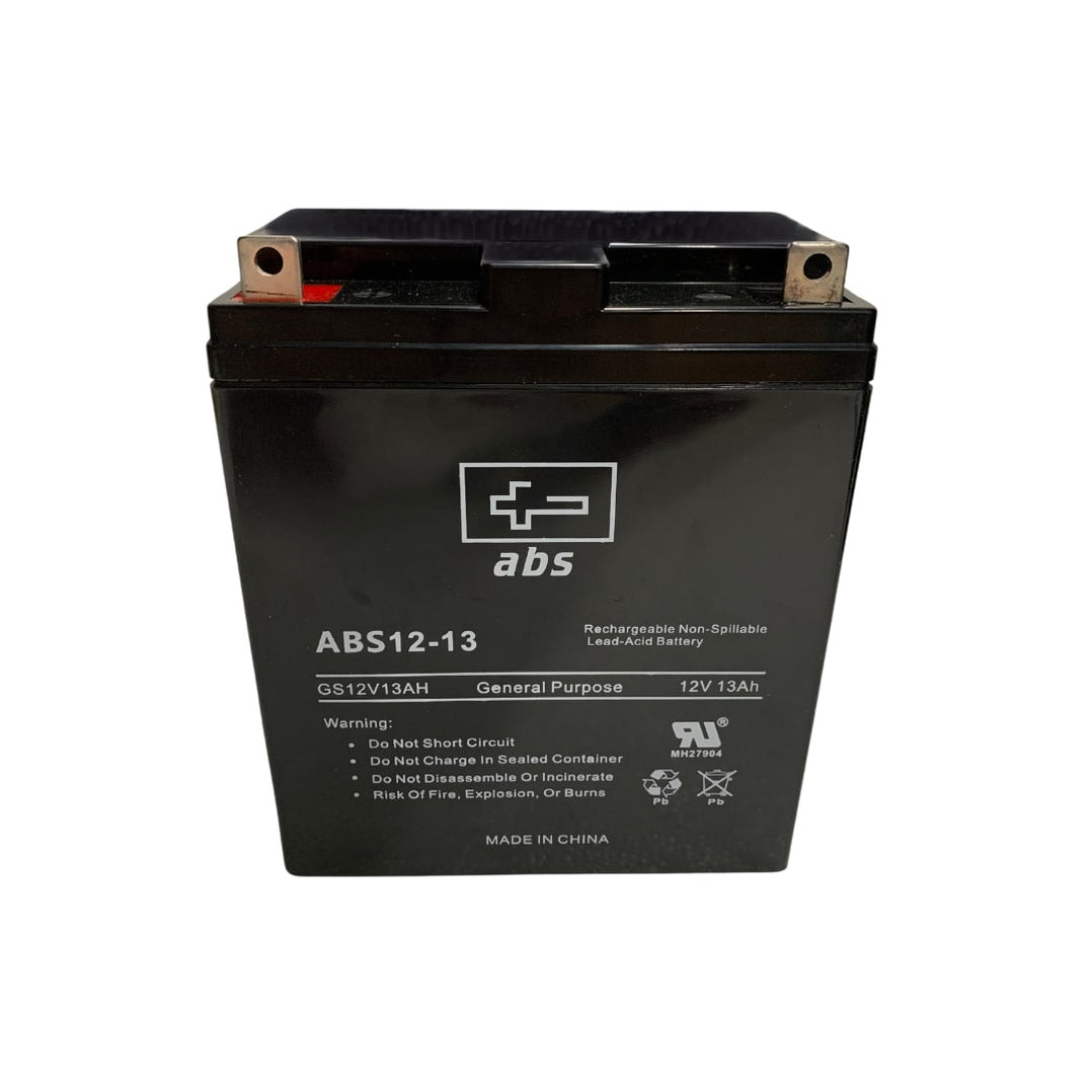 ABS 12V 13Ah AGM Sealed Lead Acid Battery - ABS12-13 — Safety Plus Pro