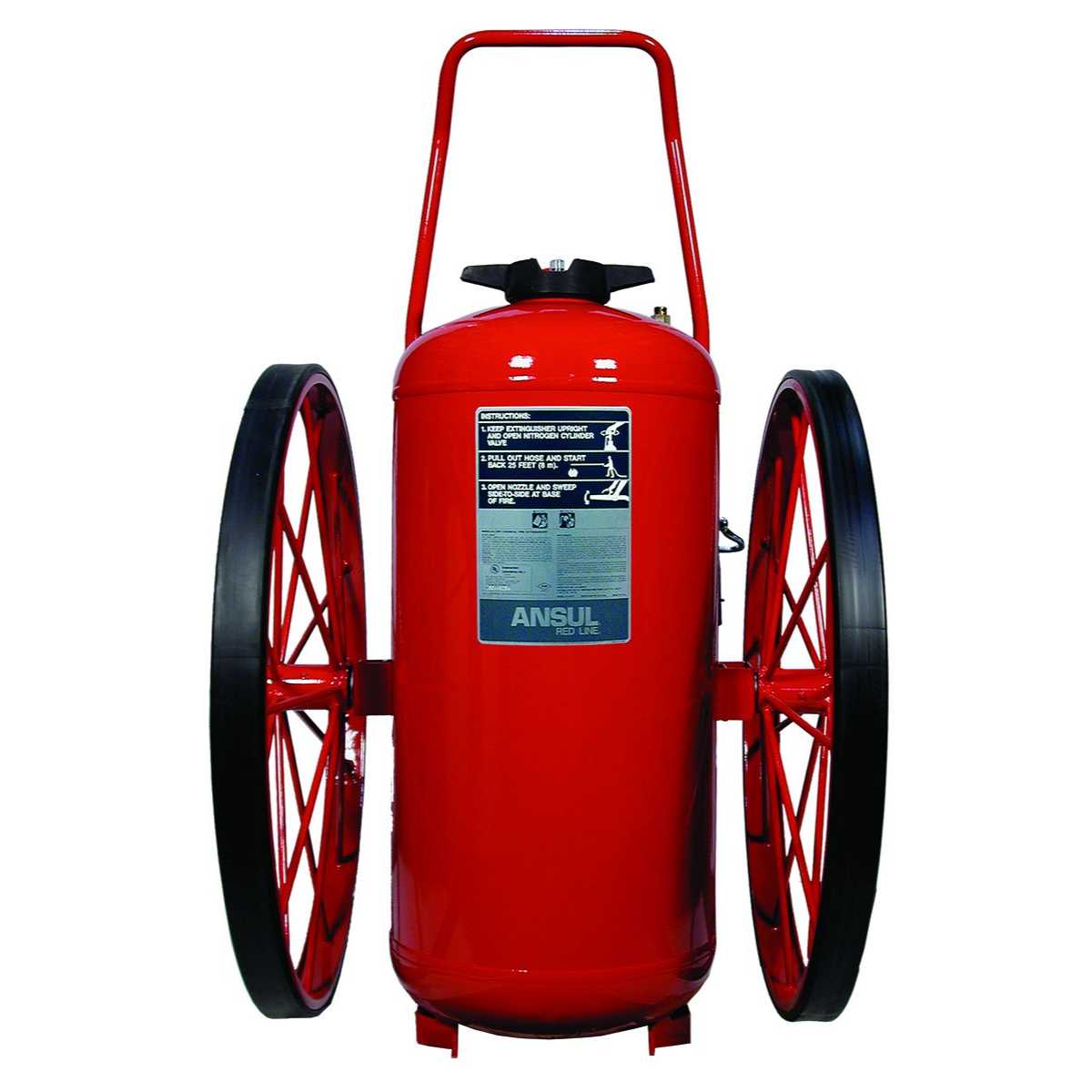 Ansul RED LINE 350 LB Purple K Wheeled Fire Extinguisher CR-I-K-350-D ...