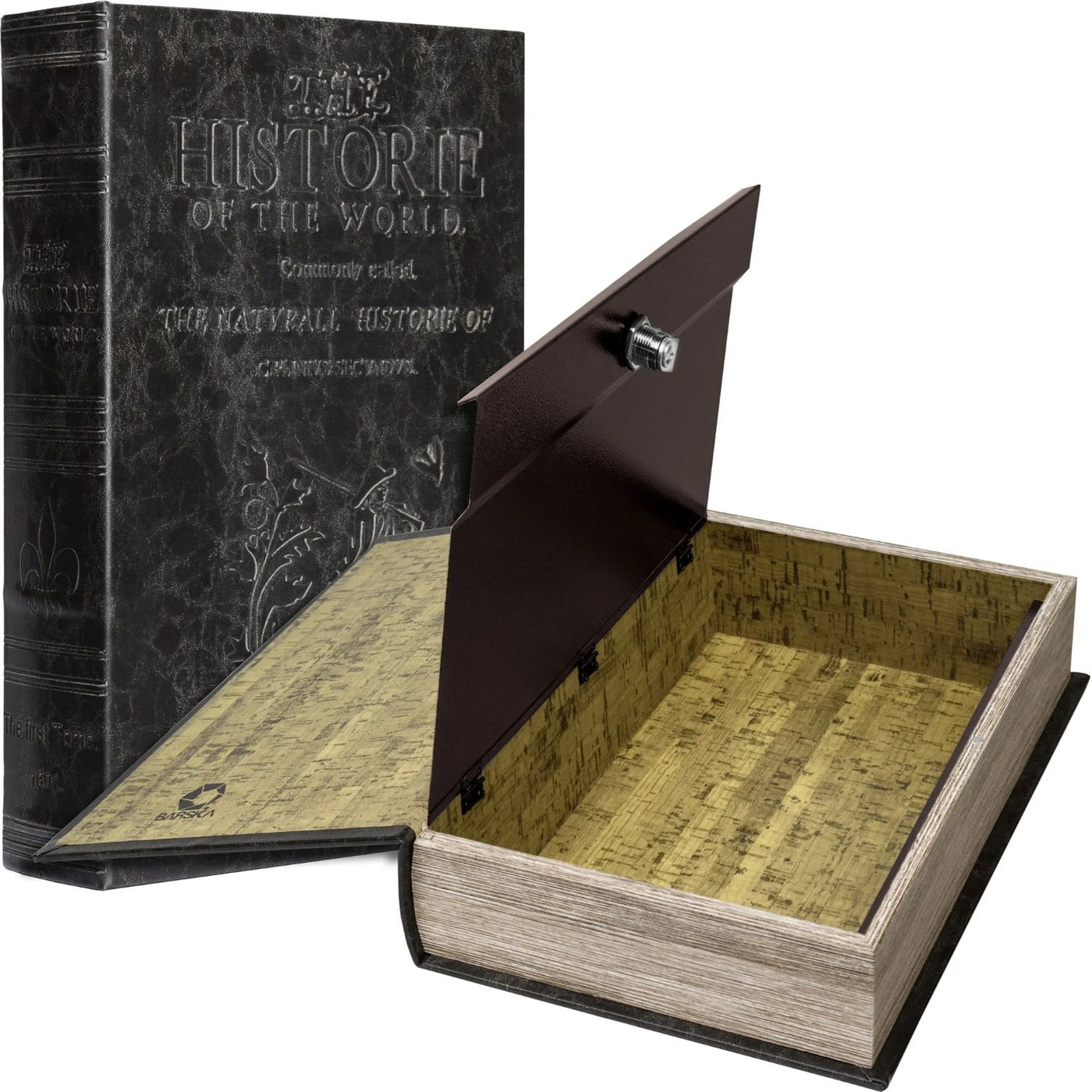 Barska Large Antique Book Lock Box with Key Lock - CB11992 — Safety ...