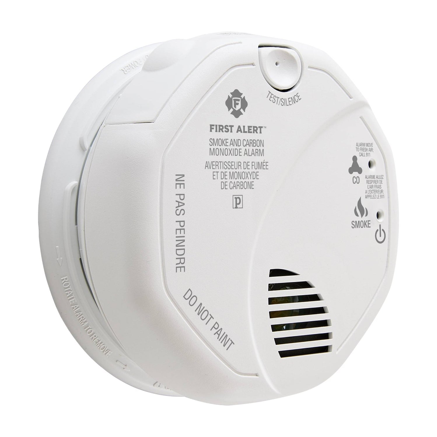 First Alert Hardwired Combination Smoke & CO Alarm w/ Battery Backup ...