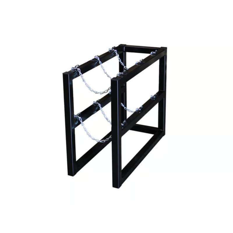 Justrite Gas Cylinder Barricade Rack, 3 Cylinder Capacity, 1 Wide by 3 ...
