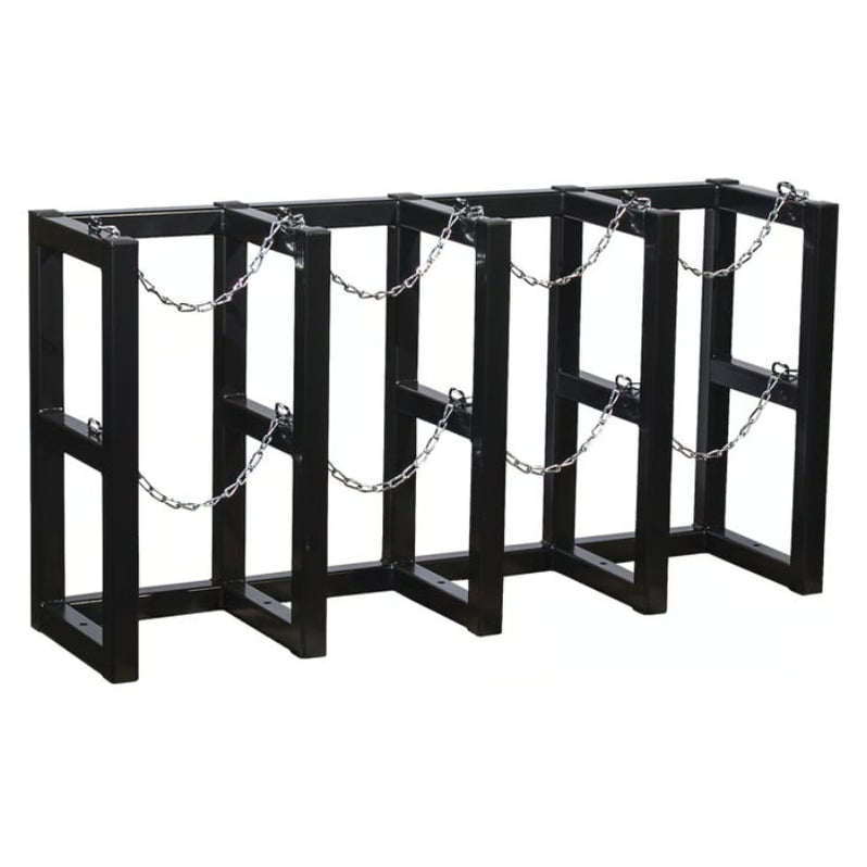 Justrite Gas Cylinder Barricade Rack, 4 Cylinder Capacity, 4 Wide by 1 ...
