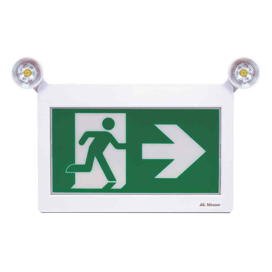 Mircom LED Running Man Sign w/ Twin Spot Led Lights (Remote Capable ...