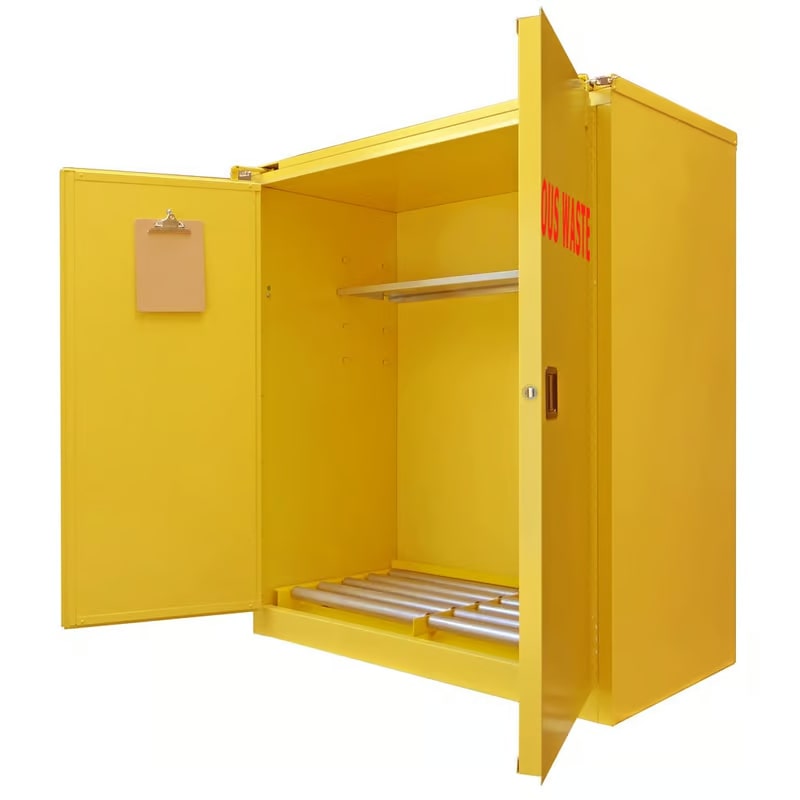 Securall 120 Gal. Hazardous Waste Storage Self-Latch Safe-T-Door ...
