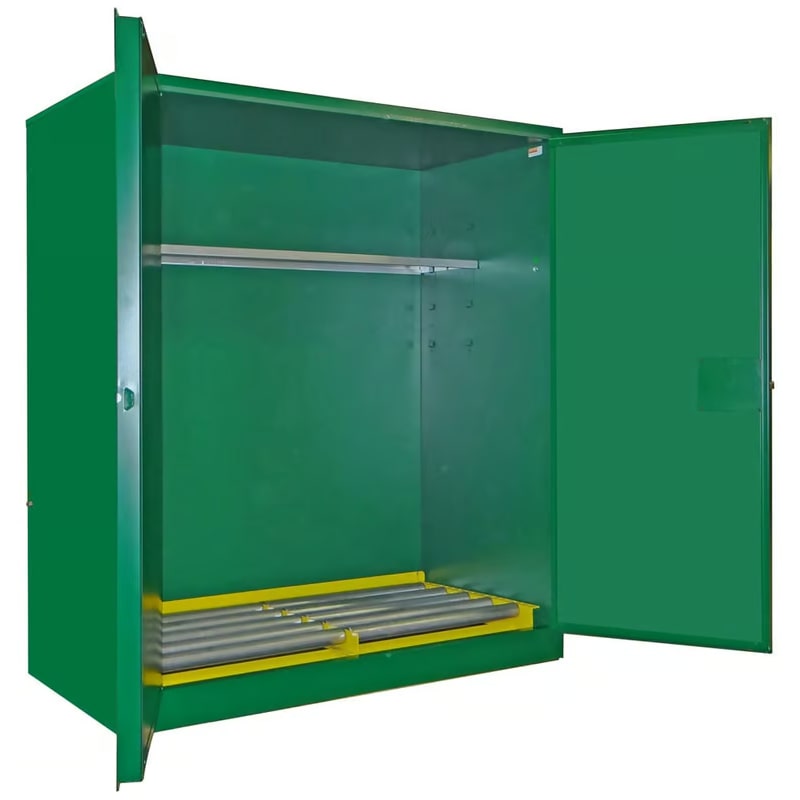 Securall 120 Gal. Pesticide Storage Cabinet, Self-Latch 2-Door ...