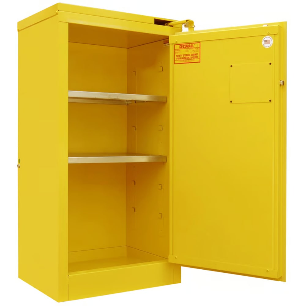 Securall 20 Gal. Paint Storage Cabinet, Self-Close Safe-T-Door - P320 ...
