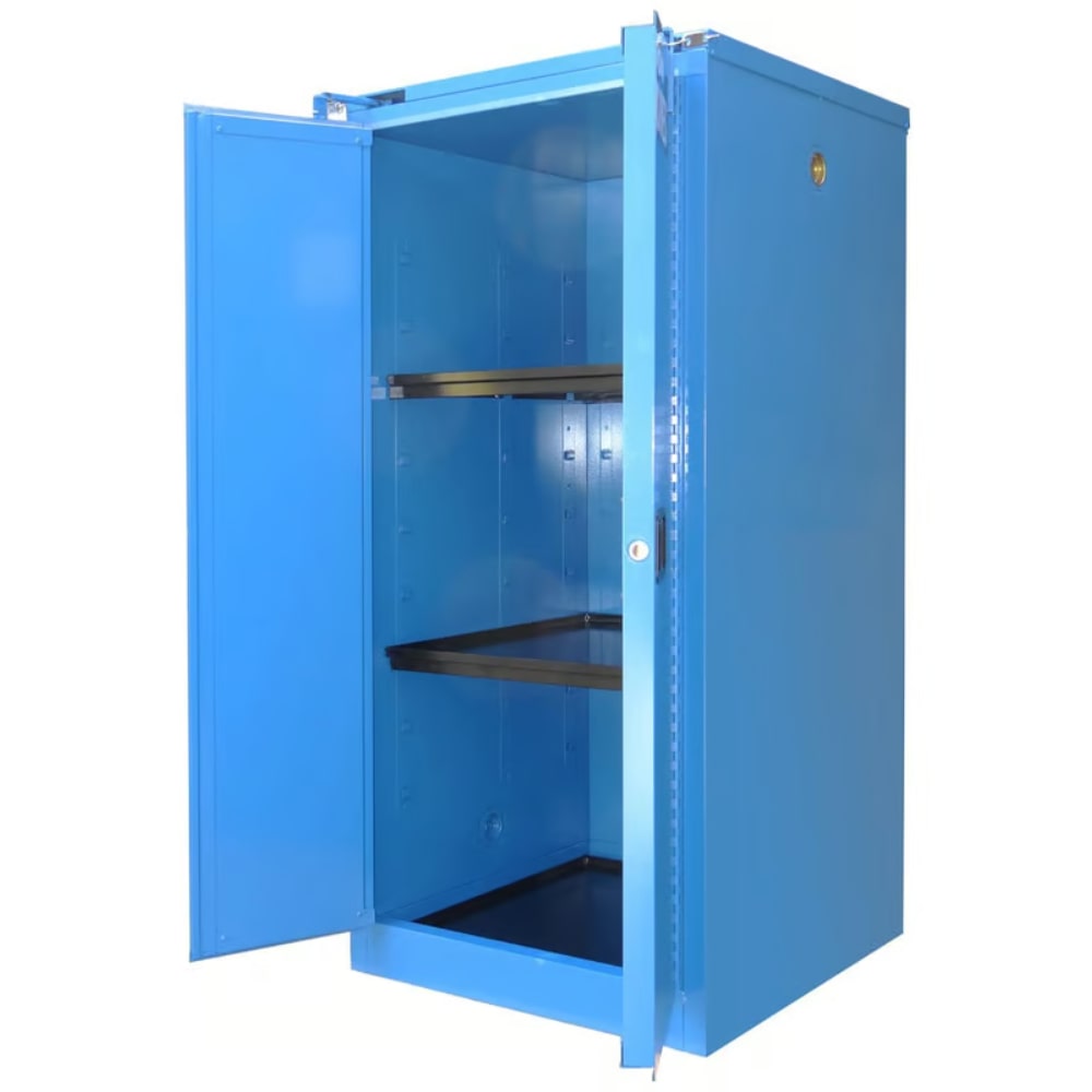 Securall 60 Gal. Acid/Corrosive Cabinet 2 Door Self-Close Safe-T-Door ...