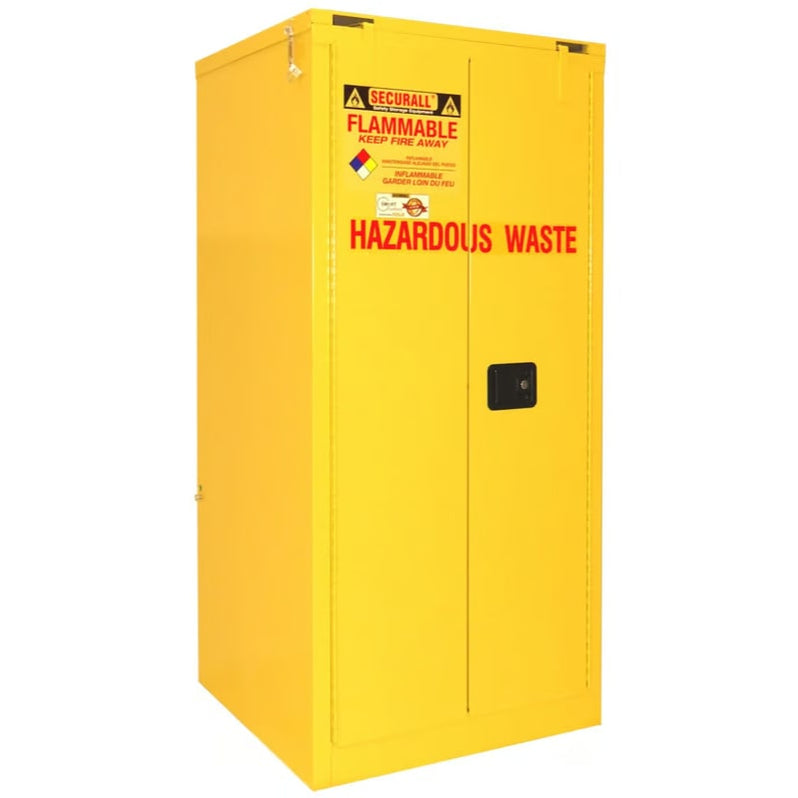 Securall 60 Gal. Hazardous Waste Storage Self-Latch Safe-T-Door - W3040 ...