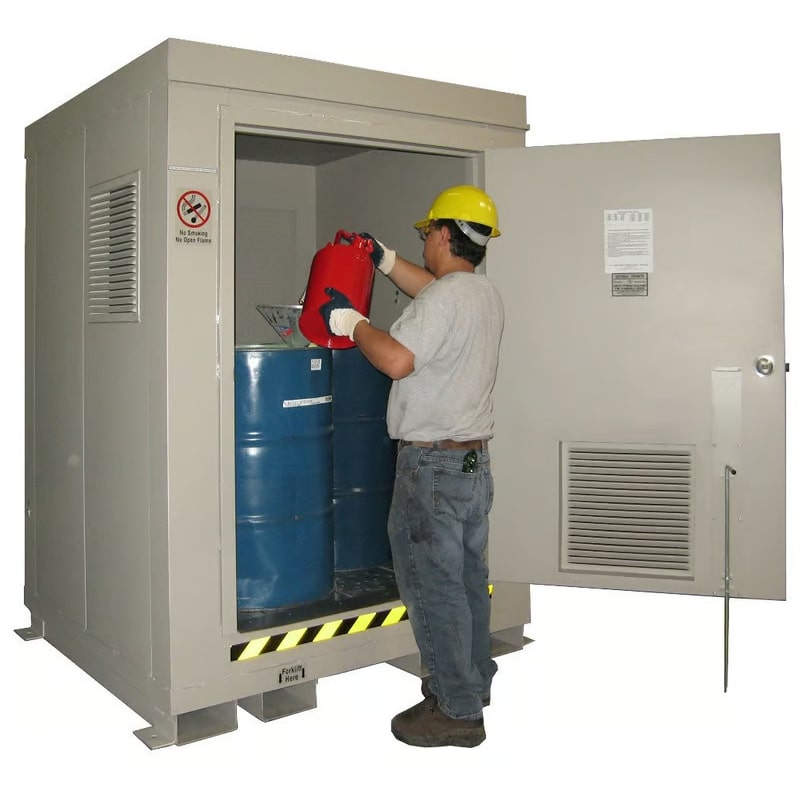 Securall Hazmat Locker w/ Damage Limiting Construction Panel - B400X ...