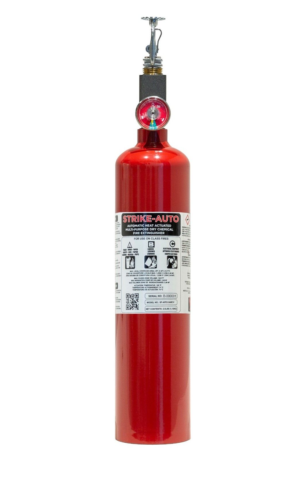 Strike First 10 LB ABC Automatic Vertical Mount Fire Extinguisher ...