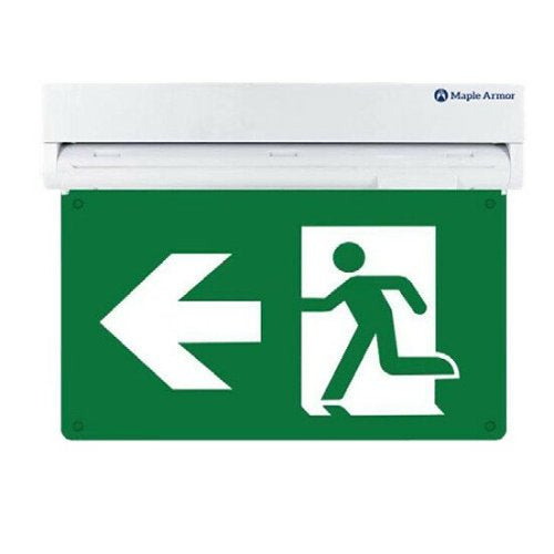 Maple Armor LED Edge-Lite Running Man Emergency Exit Sign (RO-Z2408U2 ...