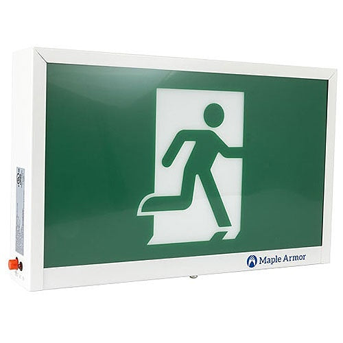 Maple Armor Metal Running Man Emergency Exit LED Sign (MES-P 120/347 ...